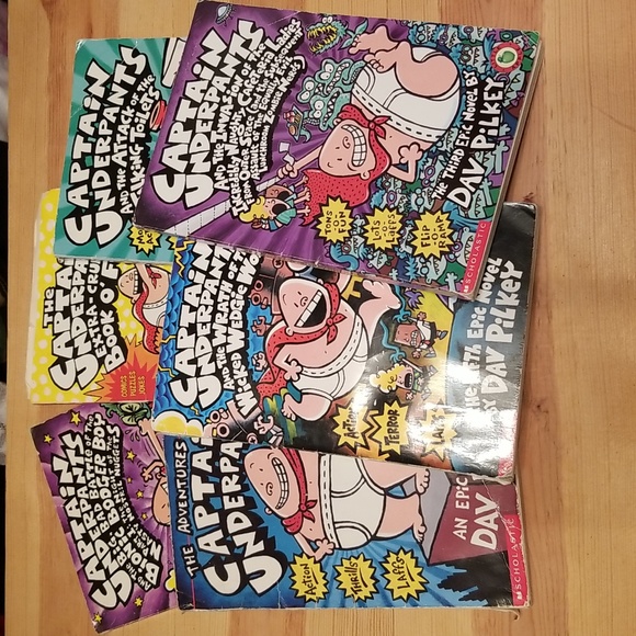 Scholastic | Other | 8 Captain Underpants Books | Poshmark